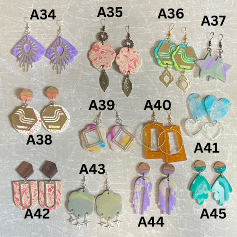 Earrings Handmade Style C - Etsy