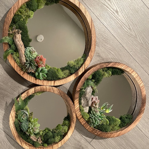 Moss Wall Mirror - Etsy