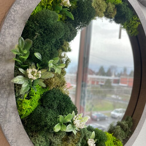 Moss Clock Moss Wall Art Wall Decor Vintage Round Clock - Etsy UK