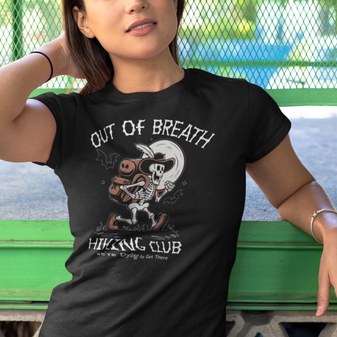 Skeleton Hiking Club T-shirt: Halloween Backpacking Hiker Gift - Etsy