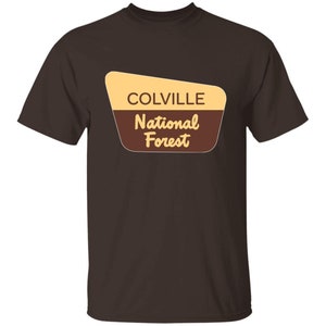 Colville National Park Brown T-shirt - Etsy