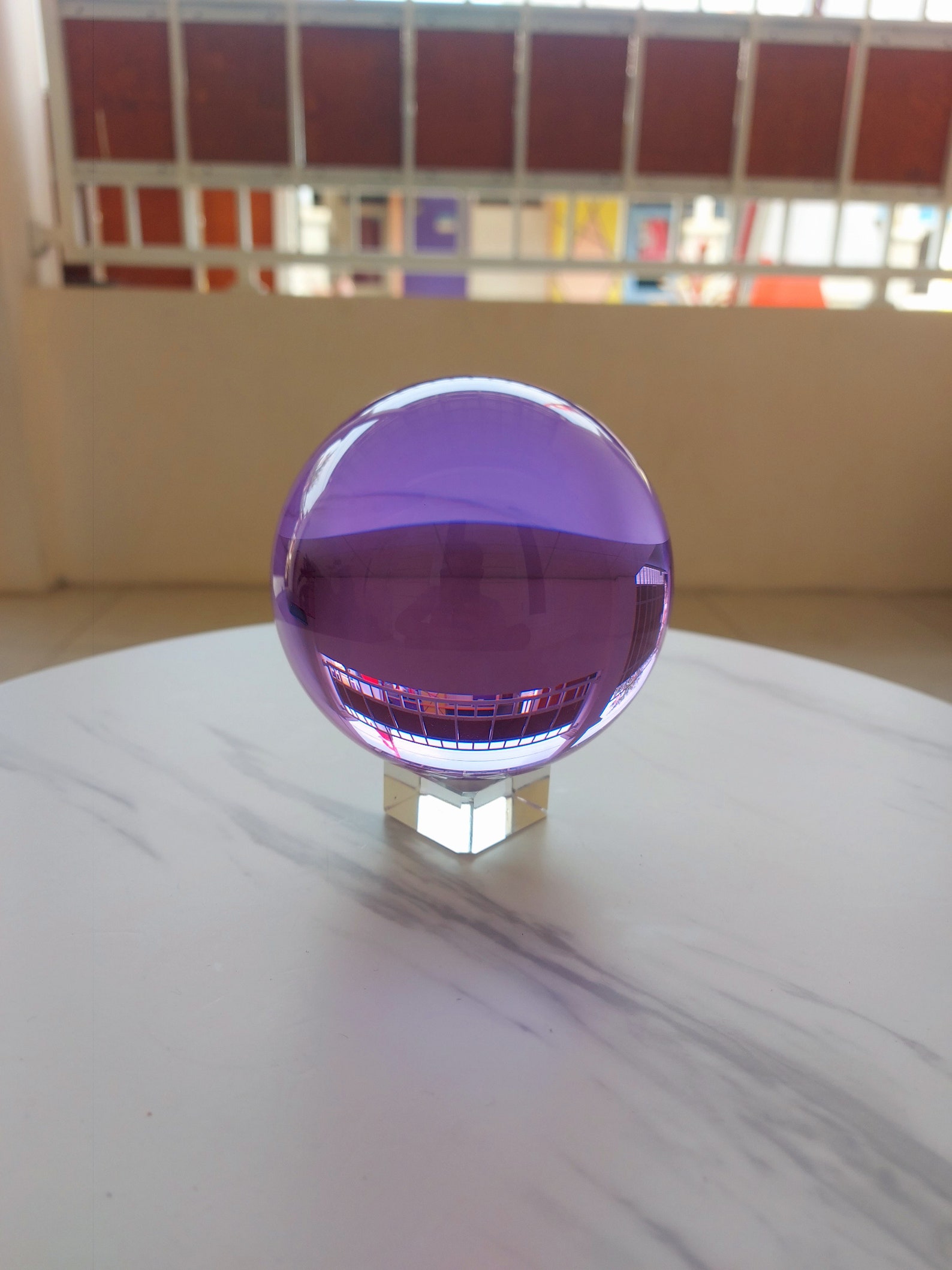 1310 Gr (diameter 10 Cm) of Beautiful Andara Crystal Purple Ball ...