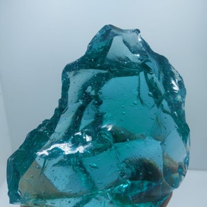 1307 Gr of Raw Andara Crystal Aqua Blue With Bubble Inside. - Etsy