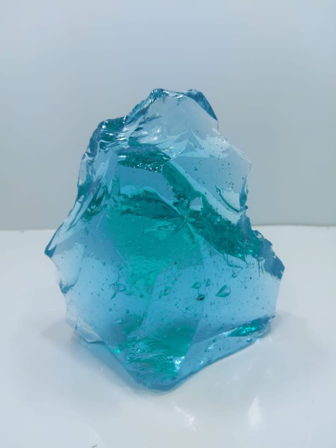 1307 Gr of Raw Andara Crystal Aqua Blue With Bubble Inside. - Etsy