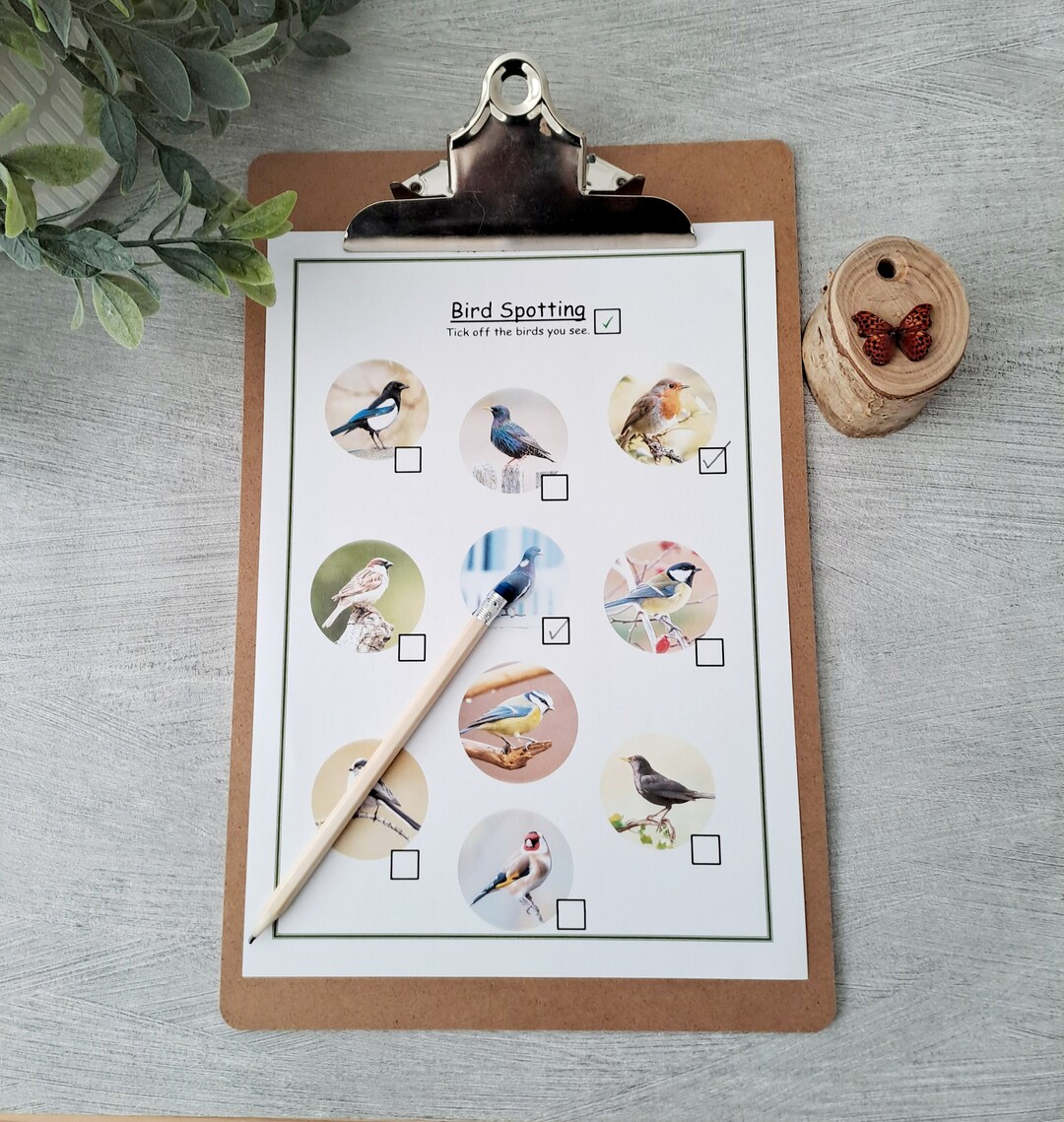 Garden Bird Spotting Uk/british Bird Spotting/great Garden Bird Watch ...