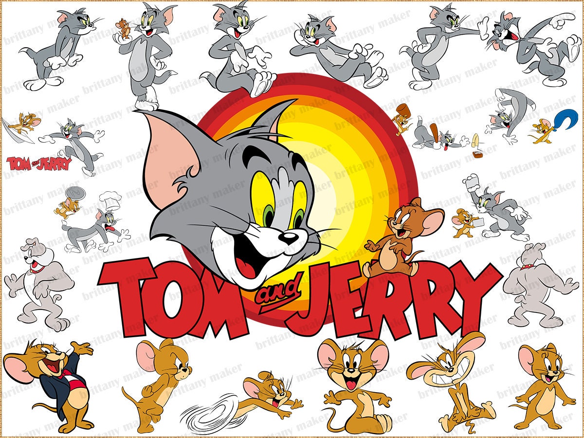 Tom and Jerry Tom and Jerry svg Tom svg Jerry svg disney | Etsy
