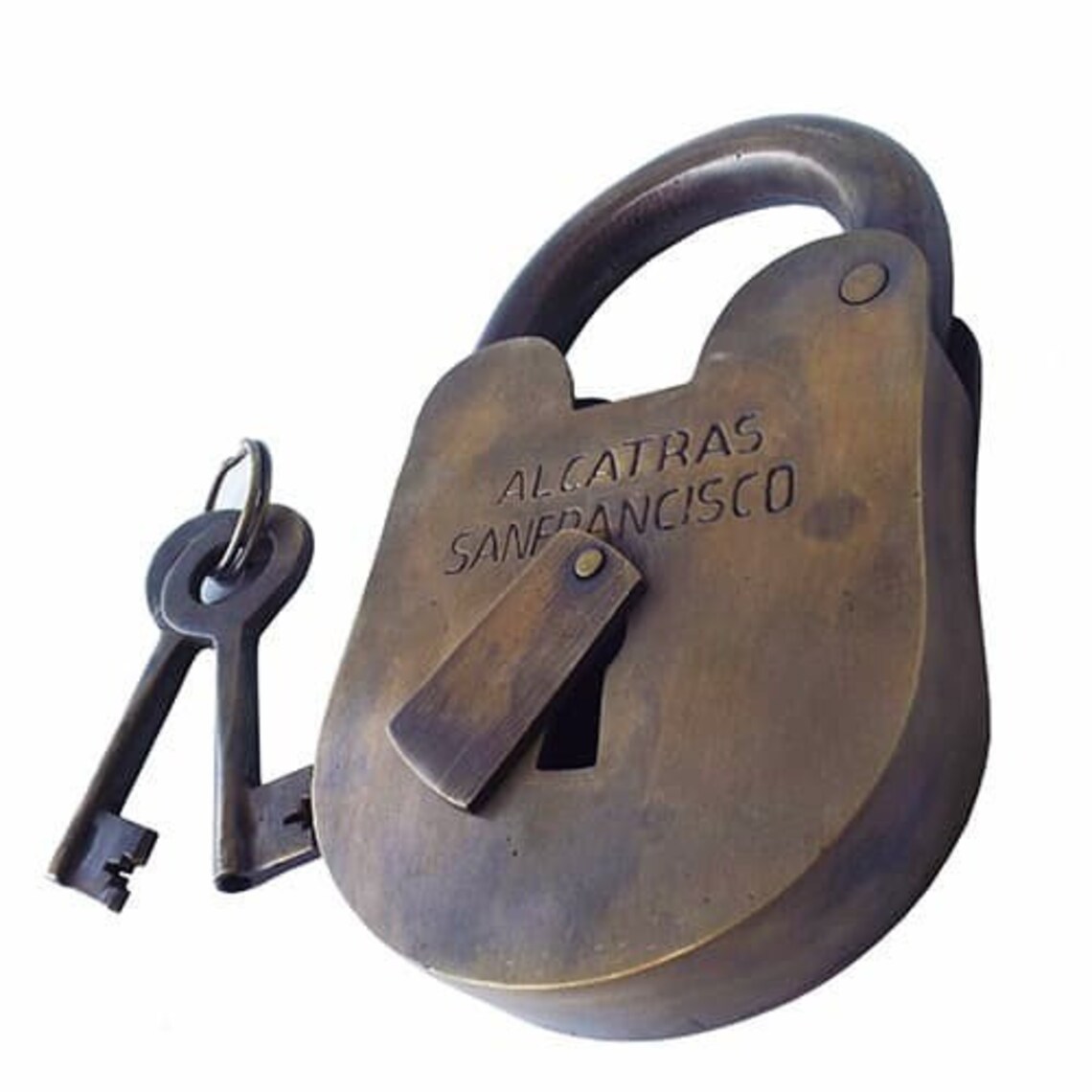 Vintage Alcatraz San Francisco Old PADLOCK Antique Solid Brass | Etsy