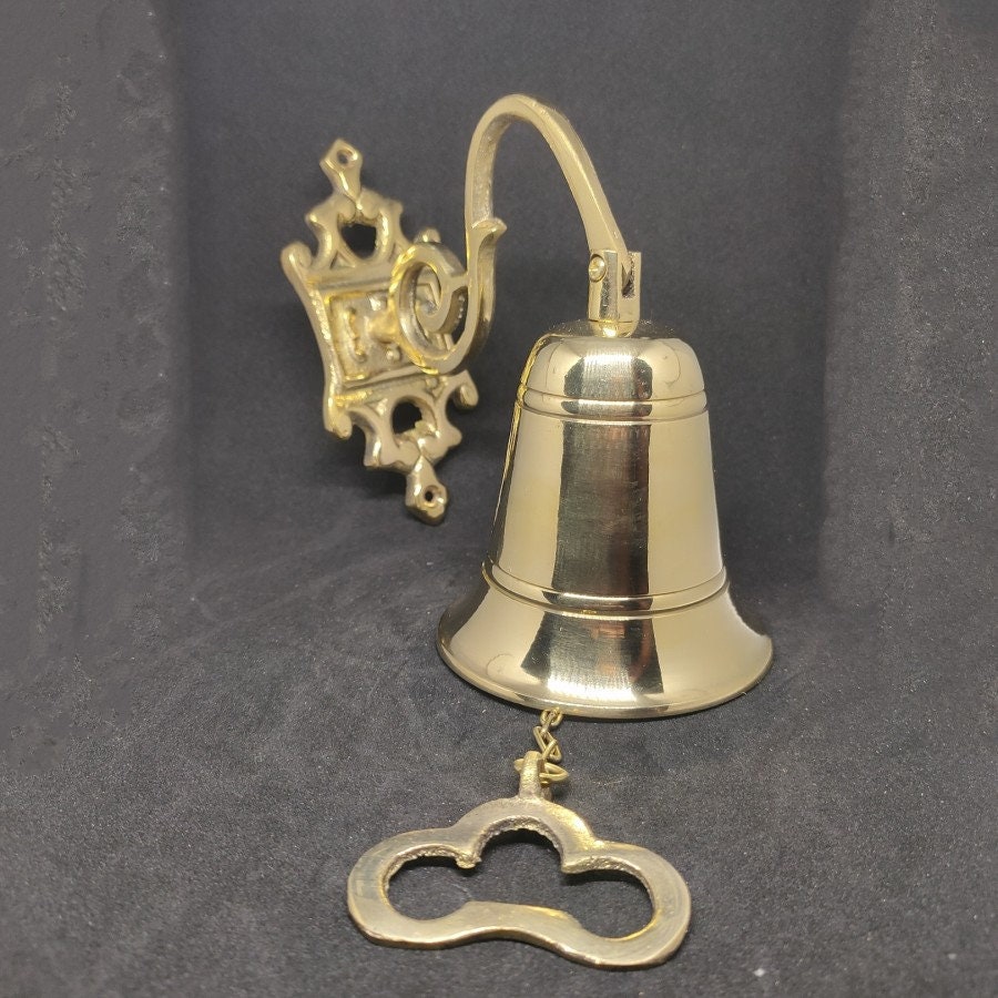 Vintage Antique Hanging Door Bell Solid Brass Gate Bell Home - Etsy