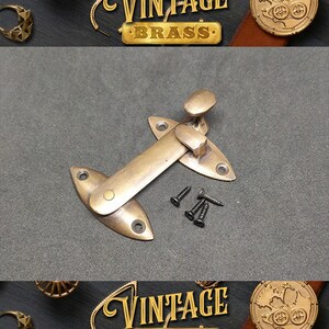 2.36 Inches Vintage Small Sturdy Chest Box Latch Lock Solid Brass ...