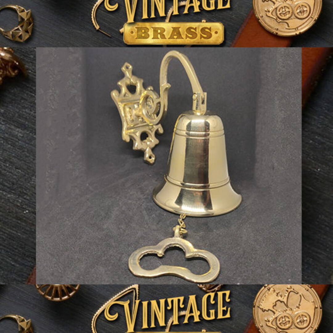 Vintage Antique Hanging Door Bell Solid Brass Gate Bell Home Decor - Etsy