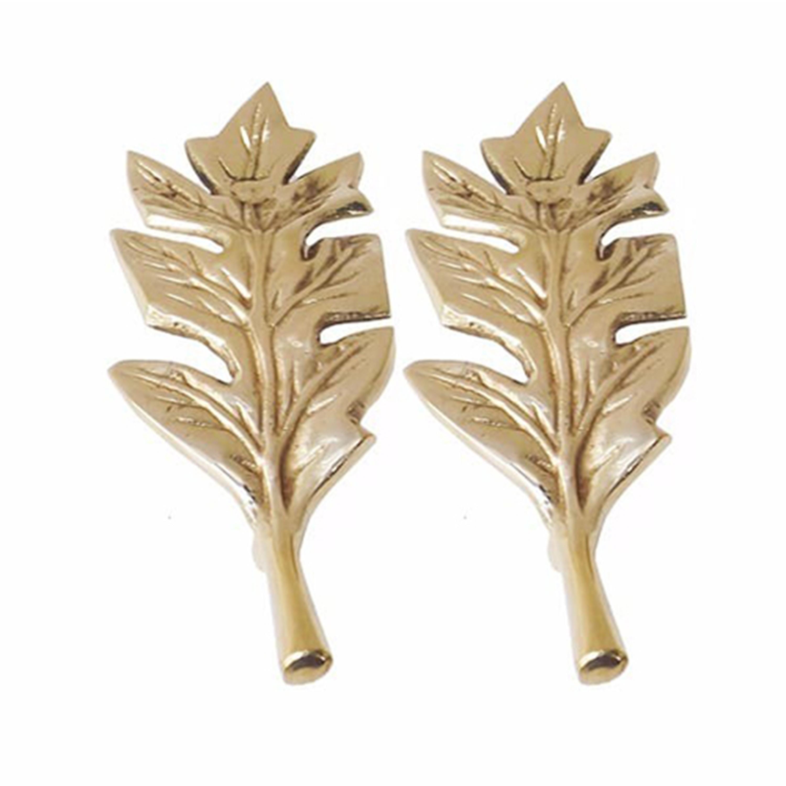 5.51" Inch Set of Vintage Oakleaf Antique Knob Cabinet Handle Pull ...