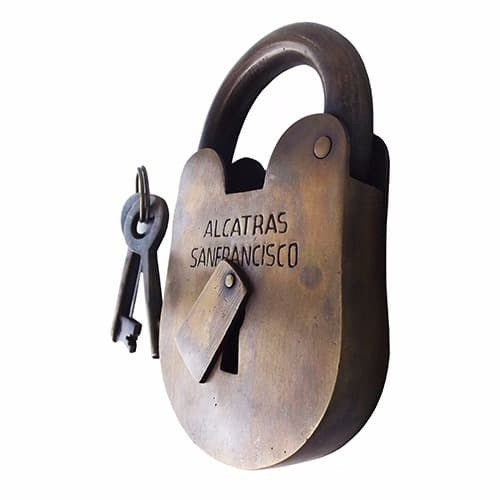 Vintage Alcatraz San Francisco Old PADLOCK Antique Solid Brass - Etsy