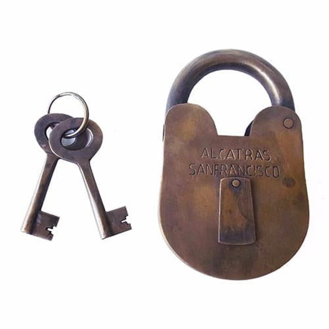 Vintage Alcatraz San Francisco Old PADLOCK Antique Solid Brass - Etsy