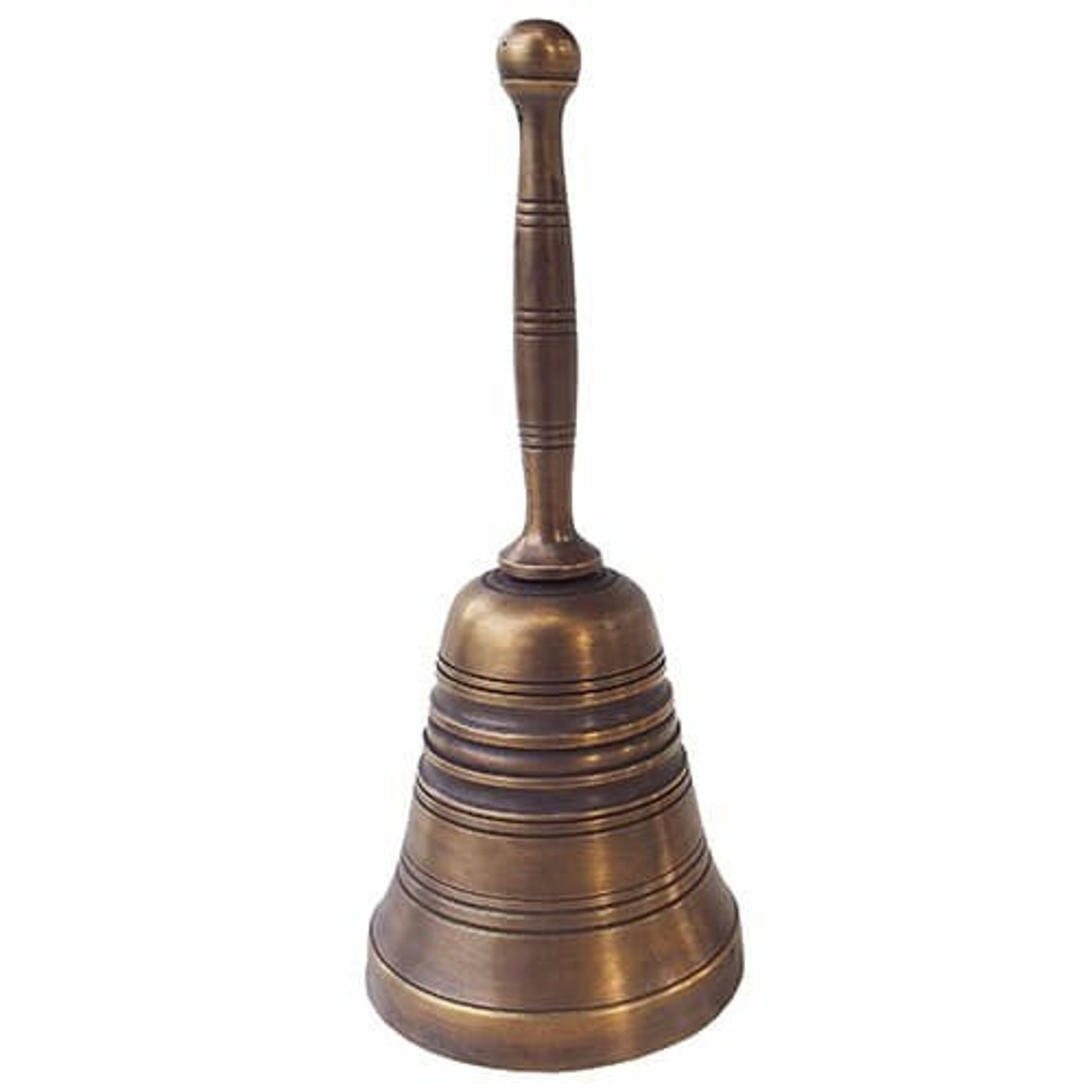Vintage School Bell Hand Bell Antique Solid Polished Brass - Etsy