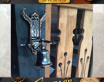 Vintage Antique Hanging Door Bell Solid Brass Gate Bell Home | Etsy