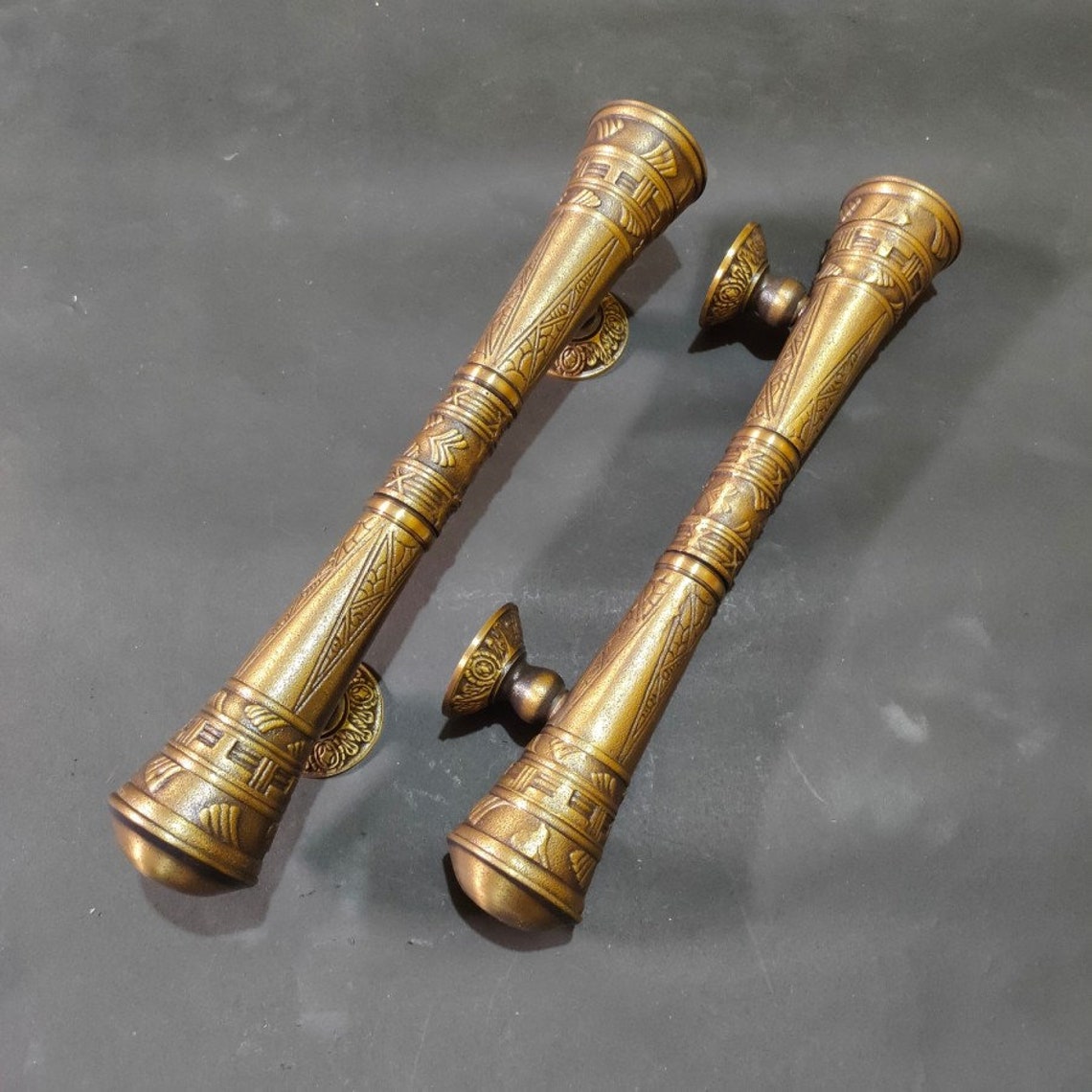 Pair of Vintage Japanese Cudgel Main Entry Door Handle Pull | Etsy