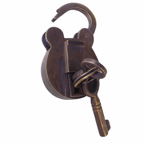 Vintage Edwardian Plain Old PADLOCK Solid Brass Antique Safe | Etsy