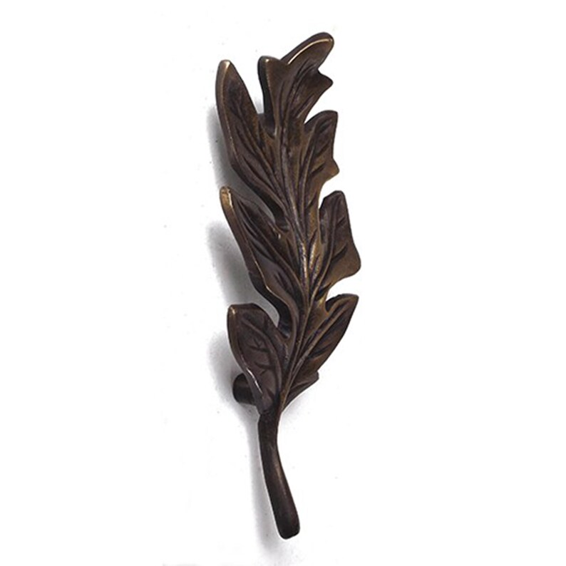 5.51" Inch Set of Vintage Oakleaf Antique Knob Cabinet Handle Pull ...