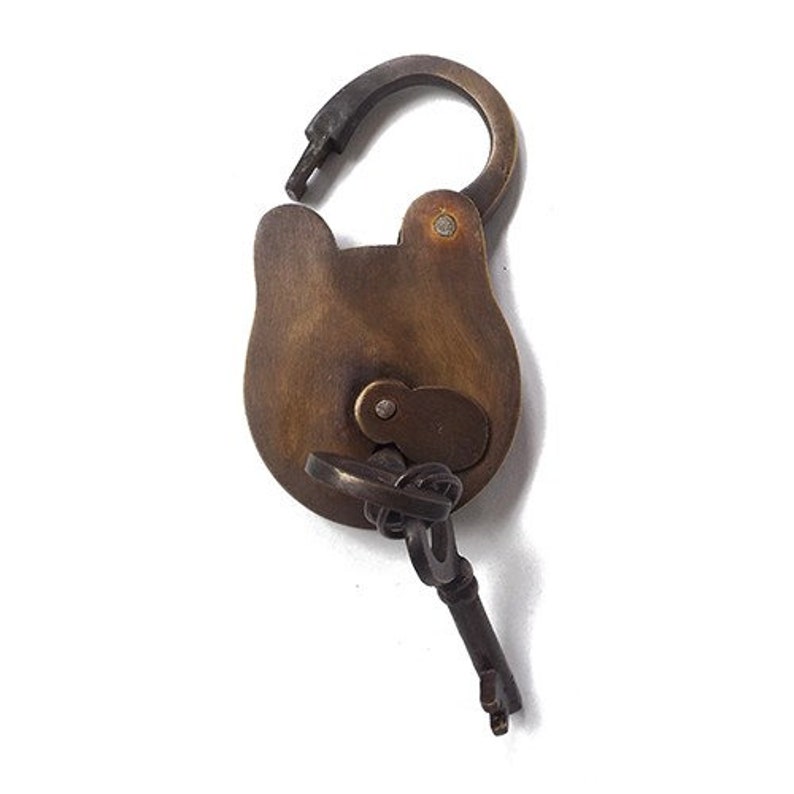 Vintage Classic Plain Simple Old PADLOCK Solid Brass Antique - Etsy