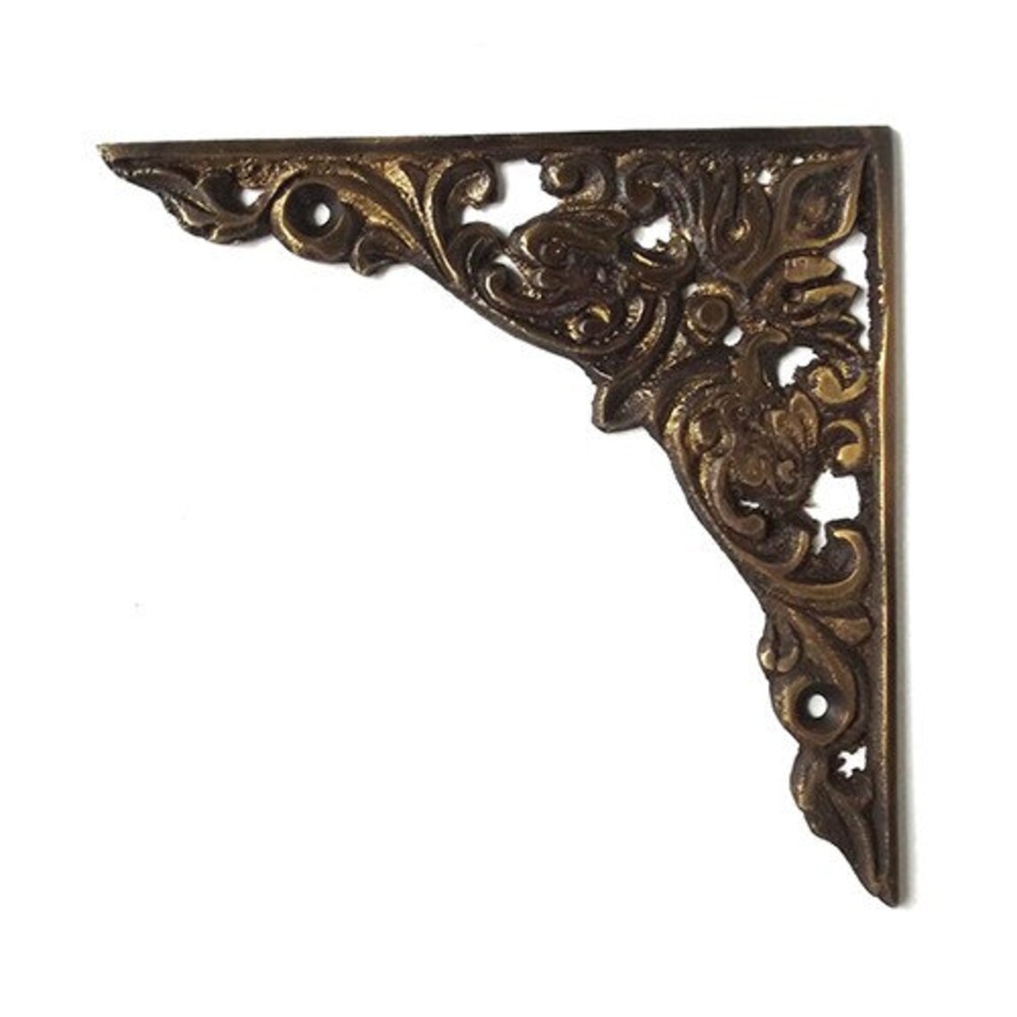 Set of 4 Pcs Vintage Stylish Carve Corner Decorative Plates - Etsy