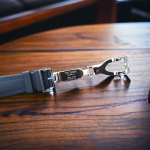 20/22mm. Silicone Rubber Strap for Tudor Black Bay Watch, Rubber Band ...