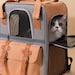 Canvas Cat Pet Backpack Carrier Dog Carrier Gift for Cat - Etsy