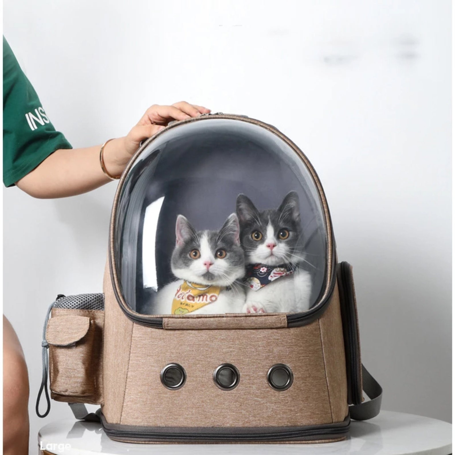 Space Capsule Cat Pet Backpack Carrier Dog Carrier, Gift for Cat Person ...