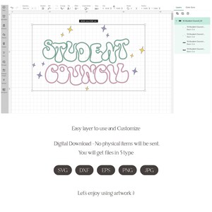 Student Council Svg Png, School Shirt Svg, Back to School Svg, Teacher ...