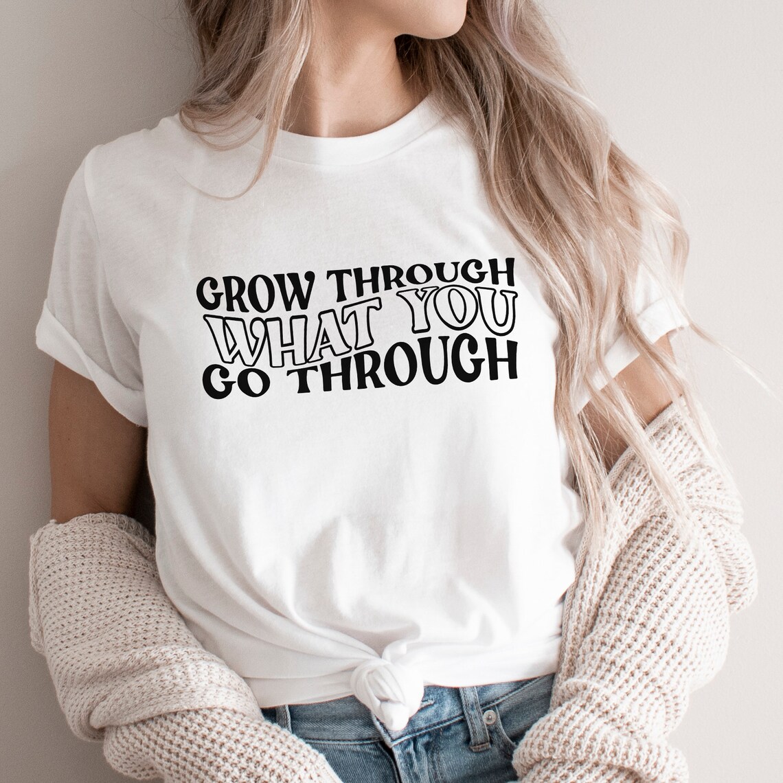Grow Through What You Go Through Svg Inspirational Quote Svg | Etsy