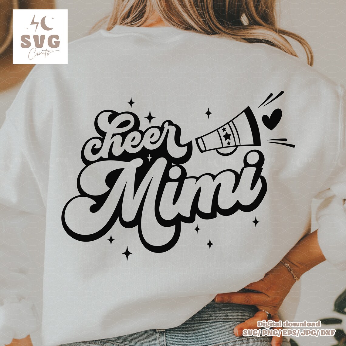 Cheer Mimi Svg Png Cheerleader Svg Proud Cheer Svg Retro - Etsy