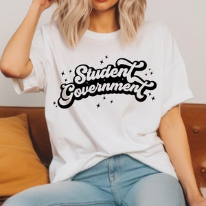 Student Government SVG PNG: School Shirt Design (digital Download) - Etsy