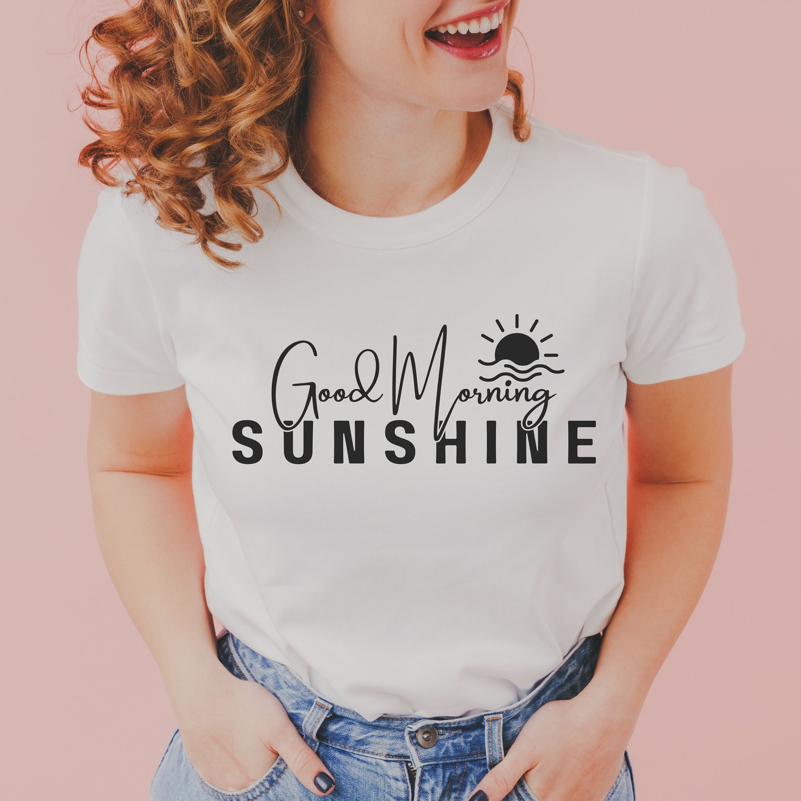 Good Morning Sunshine Svg Trendy Womens Svg Inspirational | Etsy