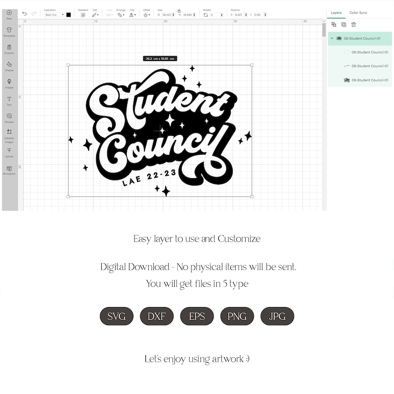 Student Council SVG PNG: School Shirt Design (digital Download) - Etsy