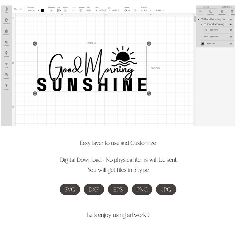 Good Morning Sunshine Svg Trendy Womens Svg Inspirational - Etsy
