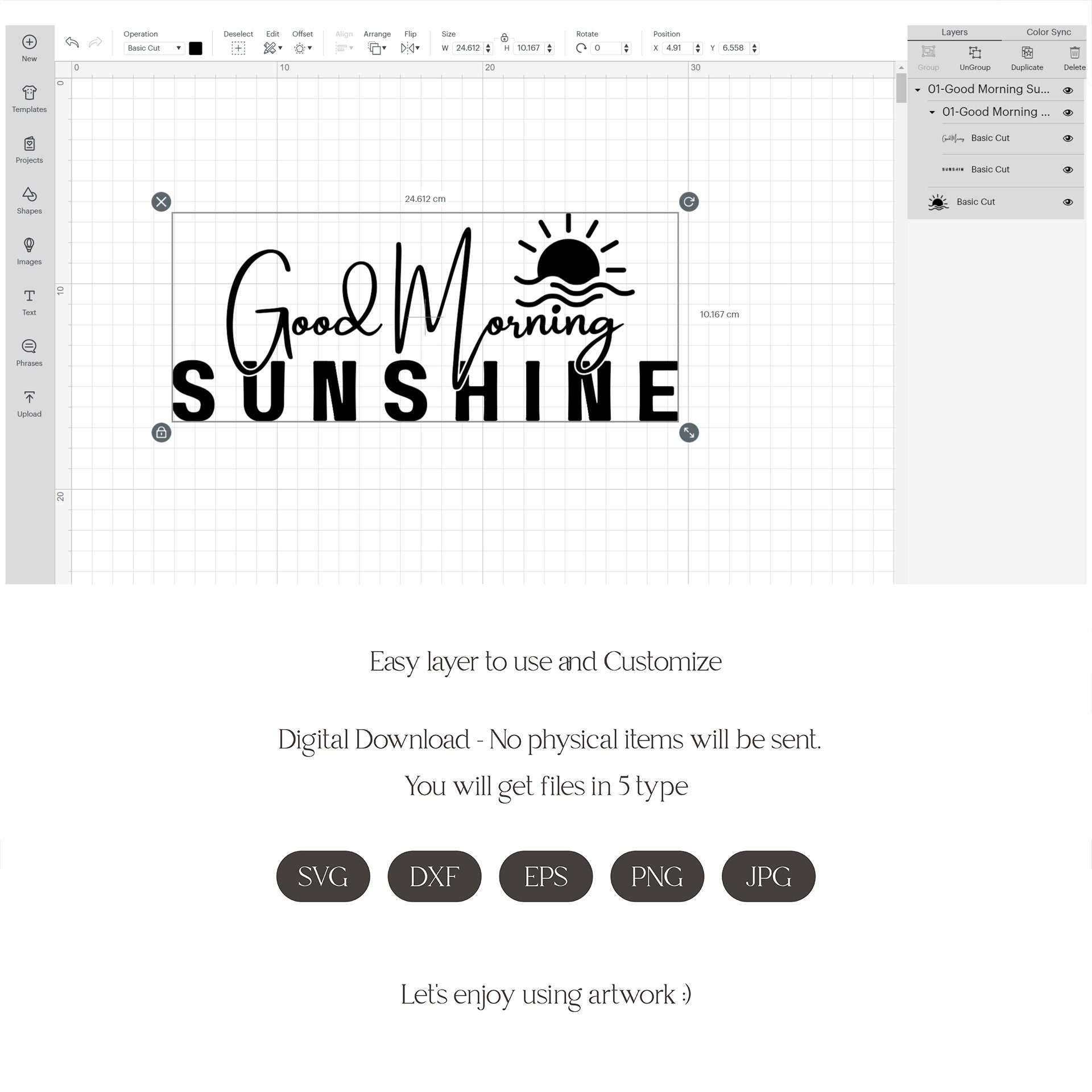 Good Morning Sunshine Svg Trendy Womens Svg Inspirational - Etsy