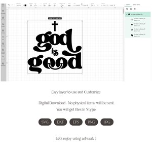 God is Good SVG PNG, Christian Svg, Self Love Svg, Easter Svg, Worthy ...