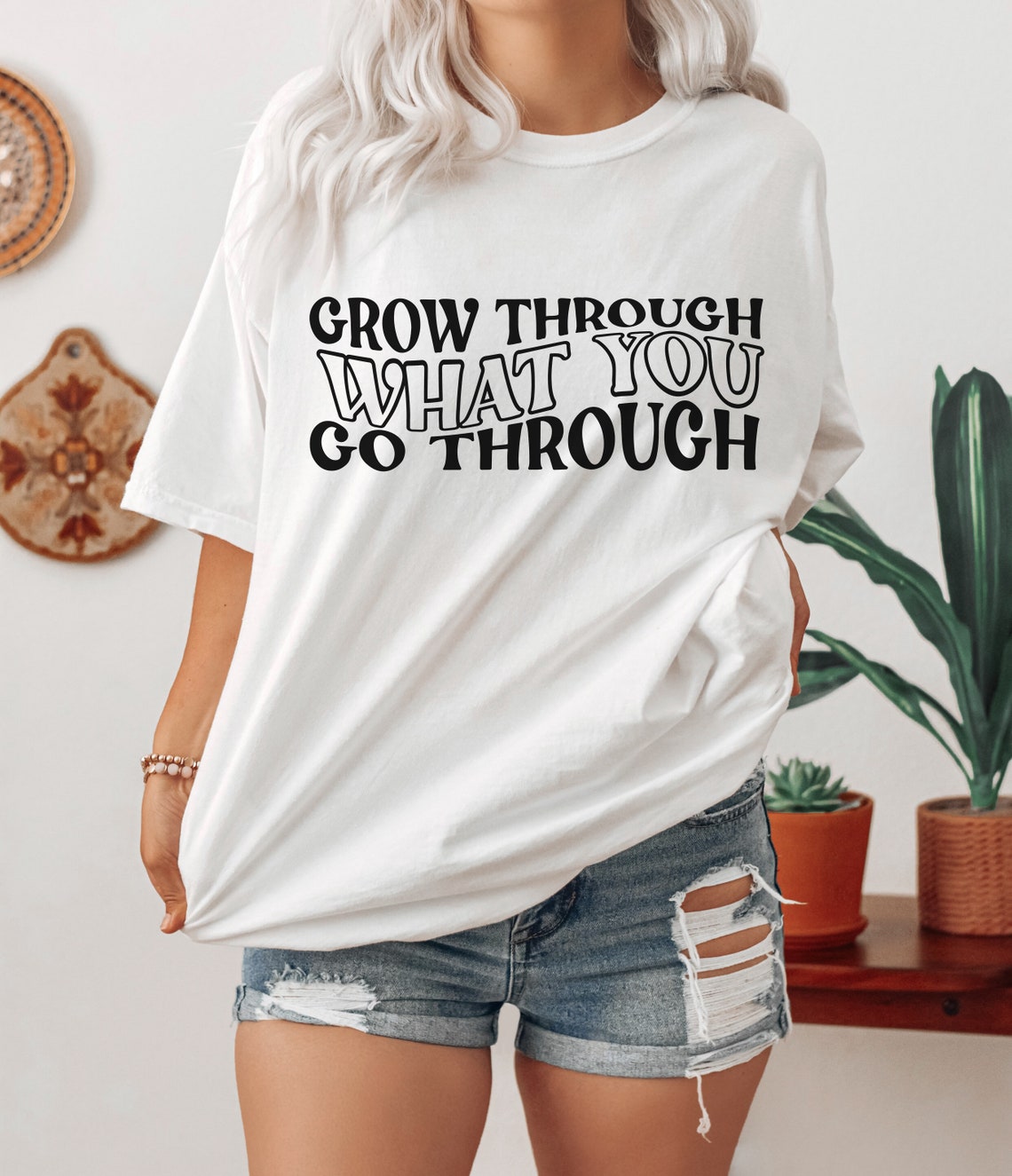 Grow Through What You Go Through Svg Inspirational Quote Svg | Etsy