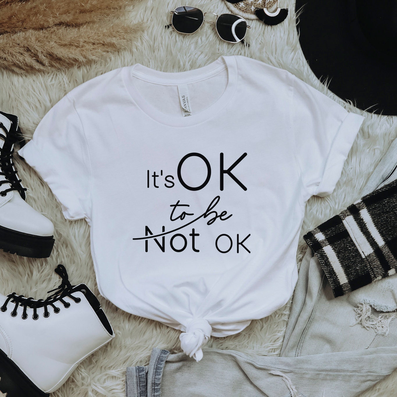 It's Ok to Be Not Ok Svg, Mental Health Svg, Inspirational Quotes Svg ...