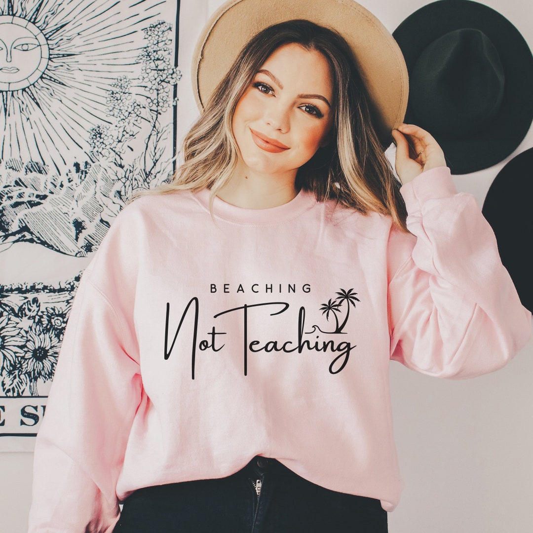 Beaching Not Teaching Png Svg, Teacher Png Sublimation, Groovy Shirt ...