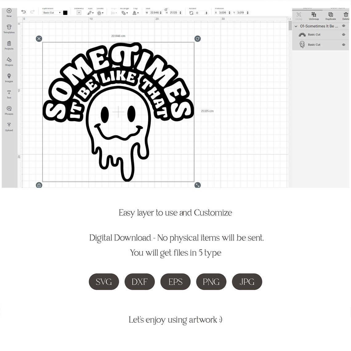 Sometimes It Be Like That SVG PNG Trendy Womens Shirt Svg | Etsy