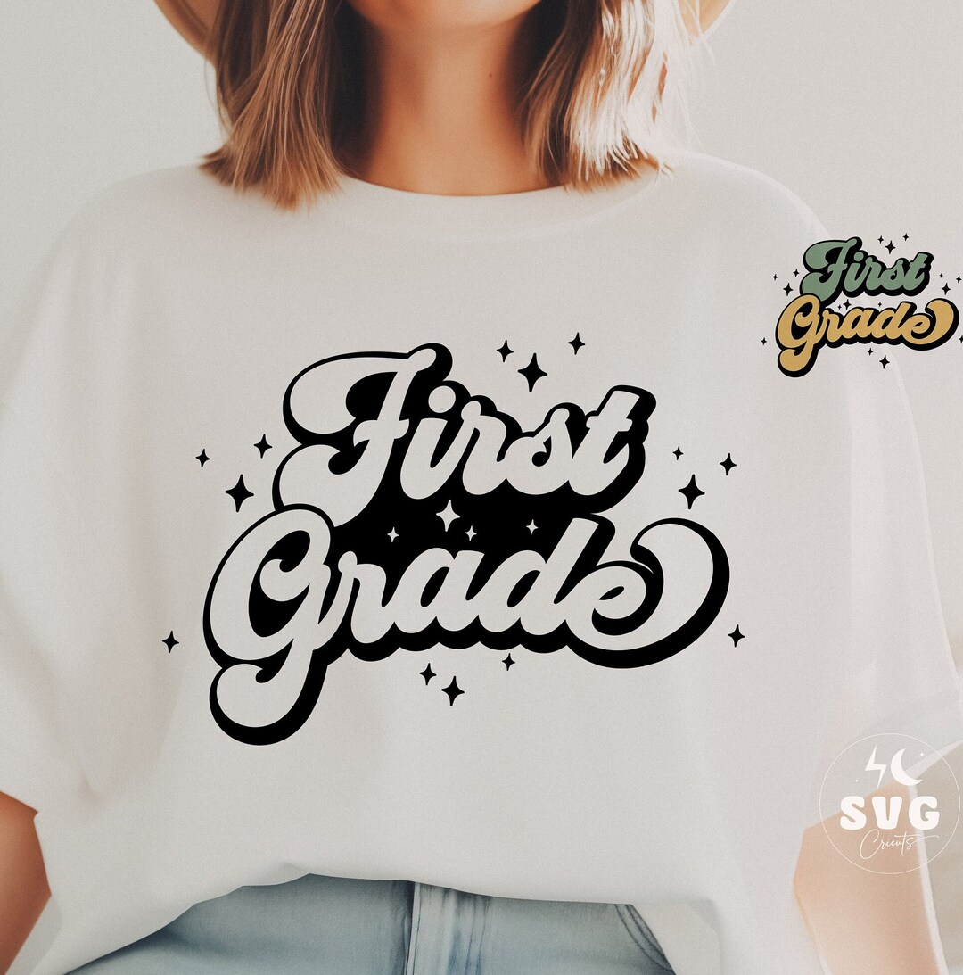 First Grade Svg Png, School Shirt Svg, Back to School Svg, Funny ...