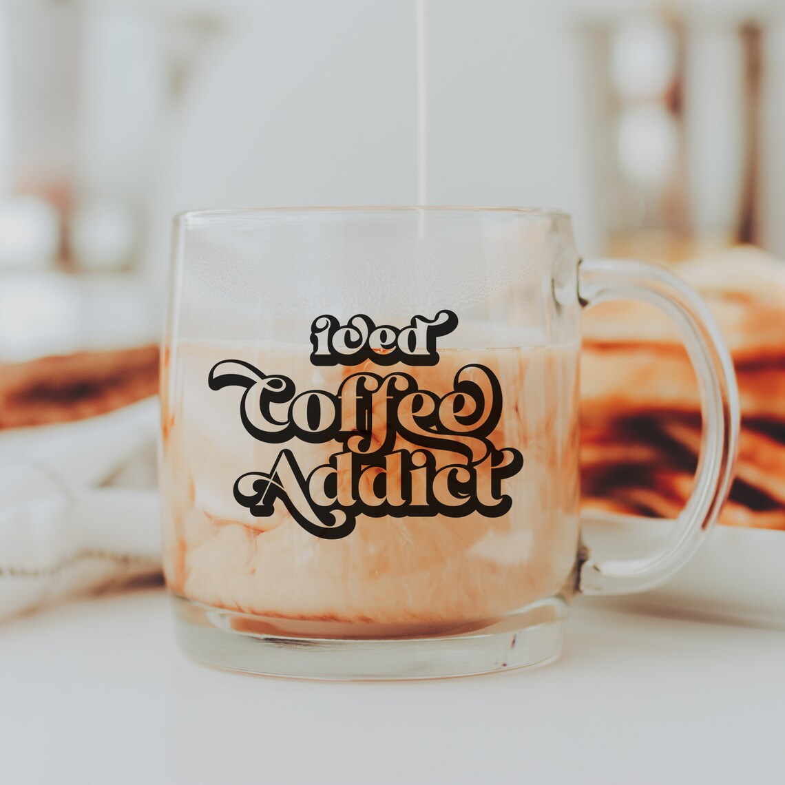Coffee Svg Iced Coffee Addict SVG Funny Coffee Lover Svg - Etsy