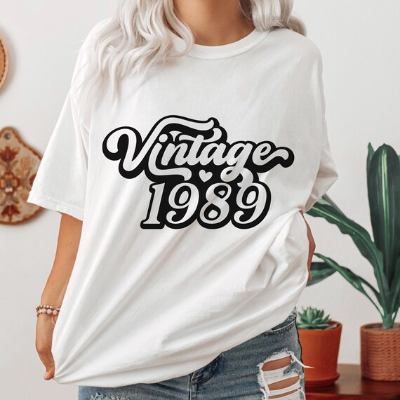 Vintage 1989 SVG Birthday Svg Birthday Gift Svg 33 Birthday | Etsy