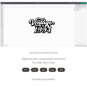 Vintage 1994 SVG, Birthday Svg, Birthday Gift Svg, 28 Birthday Svg ...