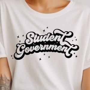 Student Government SVG PNG: School Shirt Design (digital Download) - Etsy