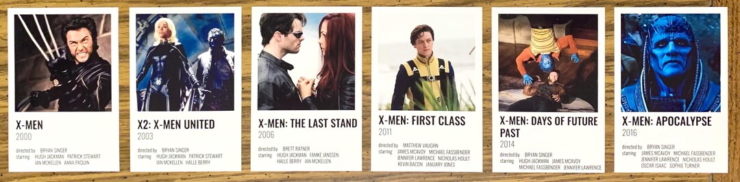 Mini X-men Movie Posters (4x6) - Etsy
