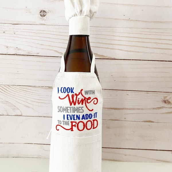 Wine Bottle Apron - Etsy