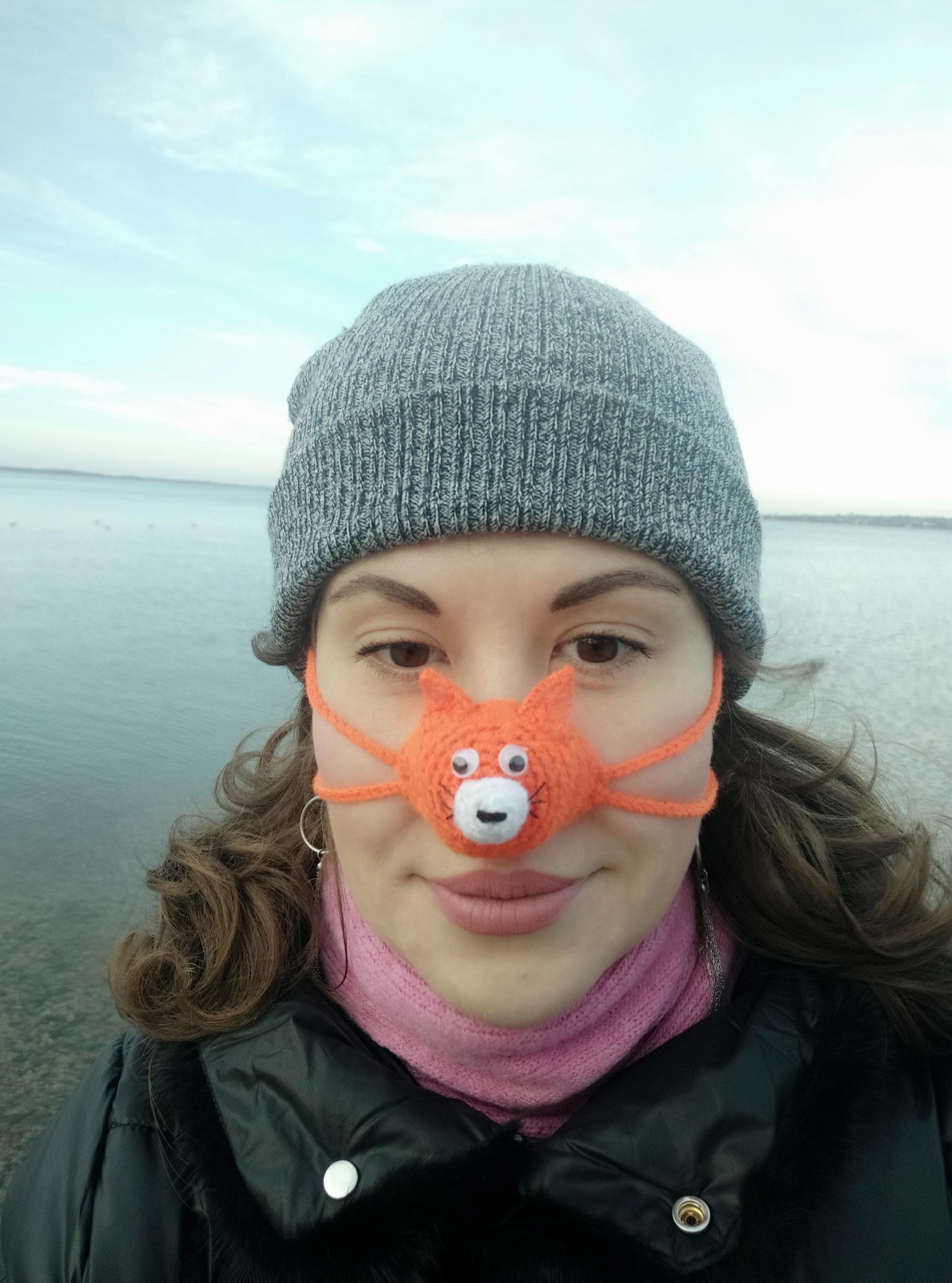 Cat Nose Warmer Handmade Knitted Nose Cap Cozy Nose Cover Nose Hat Nose ...
