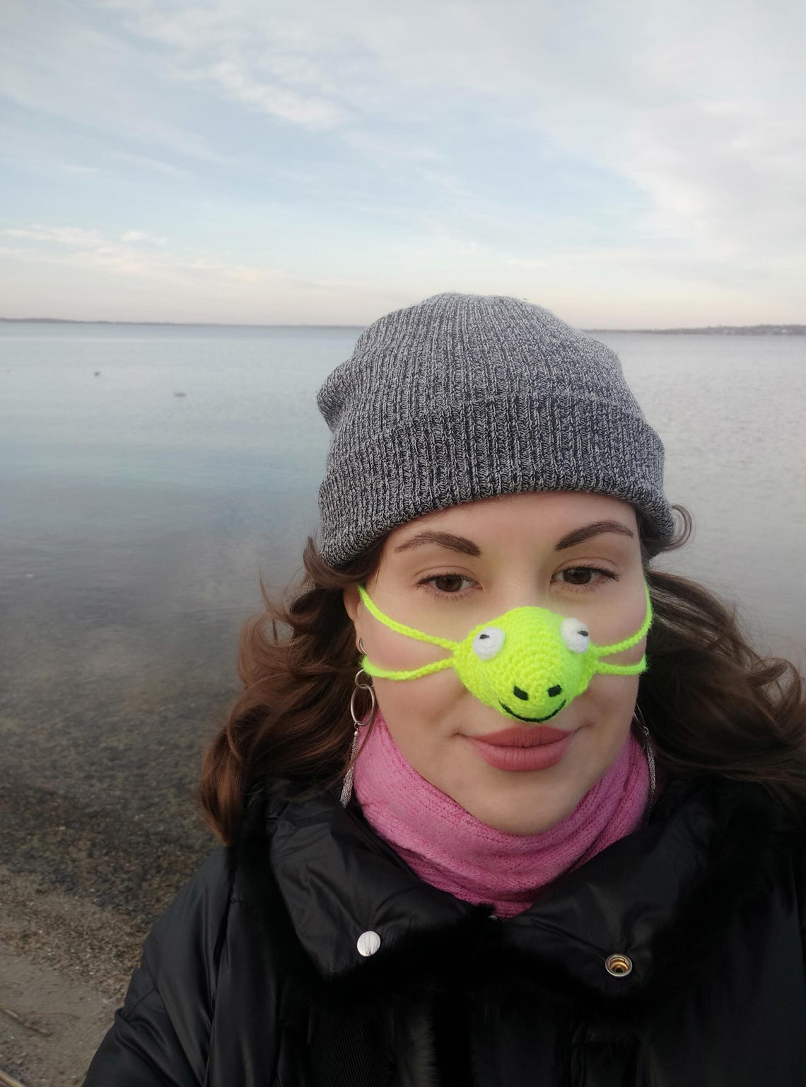 Frog Nose Warmer Handmade Knitted Nose Cap Cozy Nose Cover Nose Hat ...