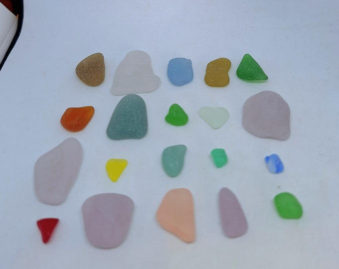 Scottish Sea Glass in Beautiful Colours, Lovely Collection of 20 Pieces ...